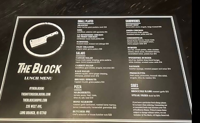 Menu of The Butcher's Block | Exclusive Cuts, Farm-to-Table Restaurant ...